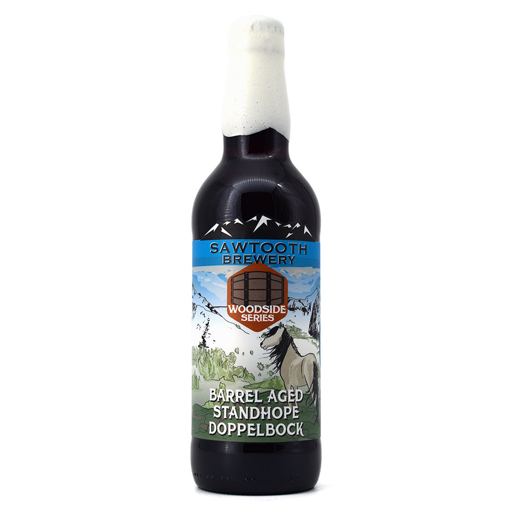 SAWTOOTH BREWERY BARREL AGED STANDHOPE DOPPELBOCK 500ML – Sherbrooke Liquor