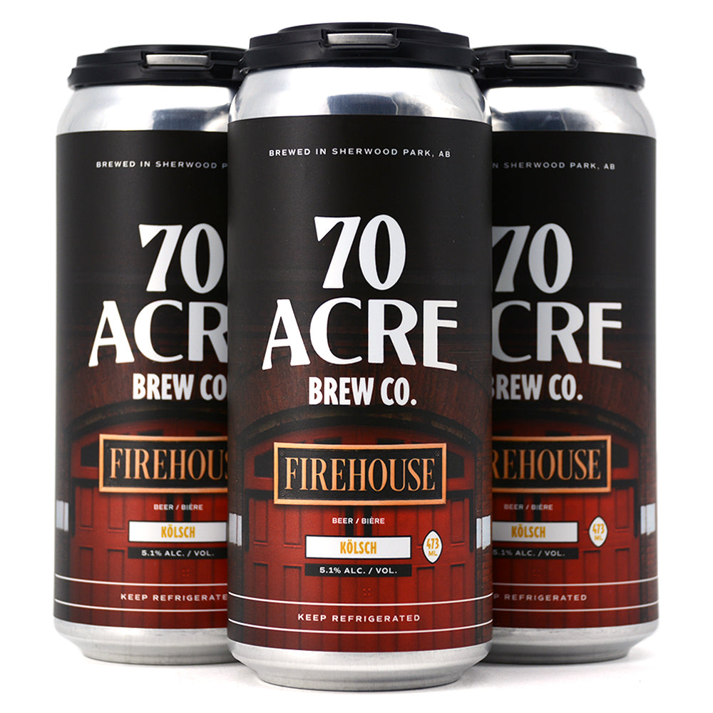70 ACRE BREW FIREHOUSE KOLSCH 4C – Sherbrooke Liquor