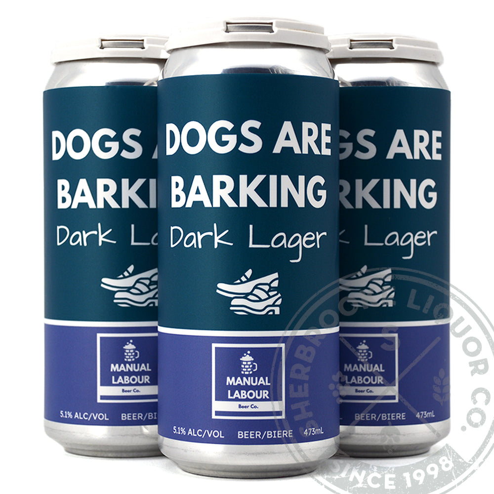 MANUAL LABOUR DOGS ARE BARKING DARK LAGER 4C – Sherbrooke Liquor