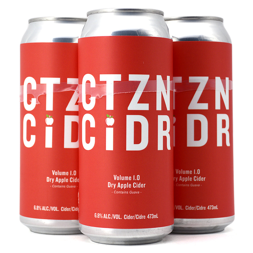 CITIZEN CIDER VOL 1.0 DRY APPLE CIDER 4C – Sherbrooke Liquor
